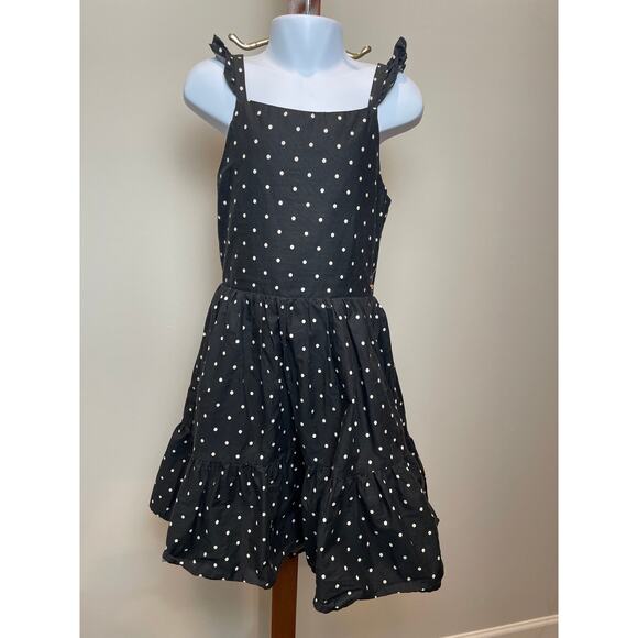 Tahari | Dresses | Tahari Girls 7 Polka Dot Dress Ruffle Cotton Lined ...